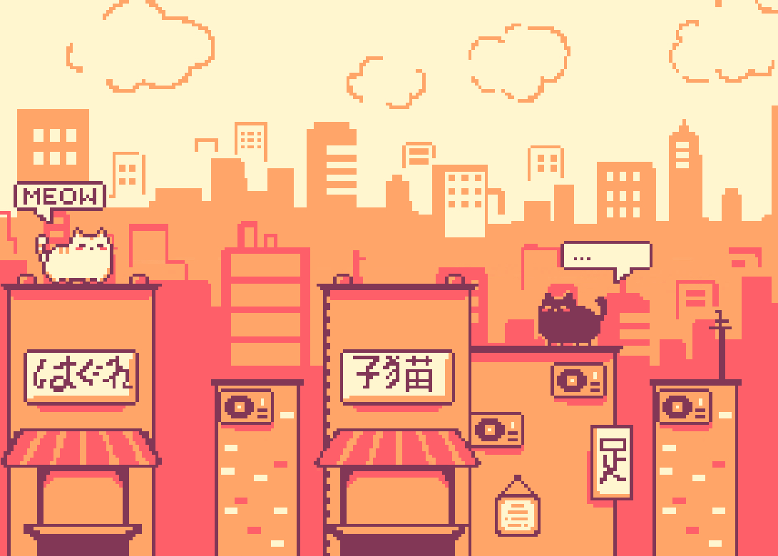 Stray Paws Pixel Art Cats by Meowsterpiece
