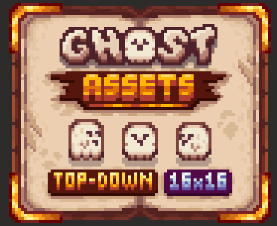 Ghost - Pixel Animation Character by KrinJL