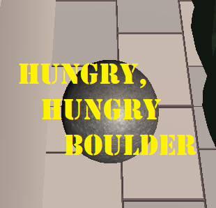 Hungry, Hungry Boulder by SpaghettiDinosaurPeeps