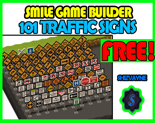FREE 101 Smile Game Builder Traffic Signs by shizvayne