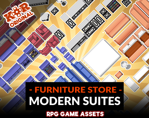 KR Furniture Store ~ Modern Suites Tileset for RPGs by Kokoro Reflections