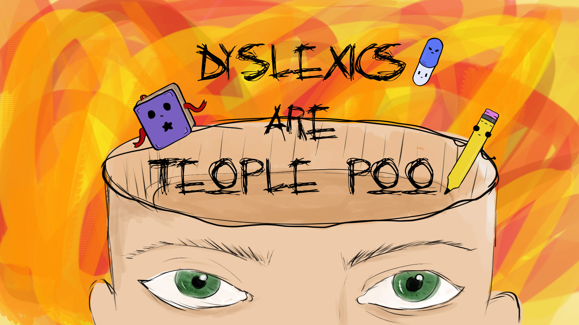dyslexics are teople poo by Moon Raven