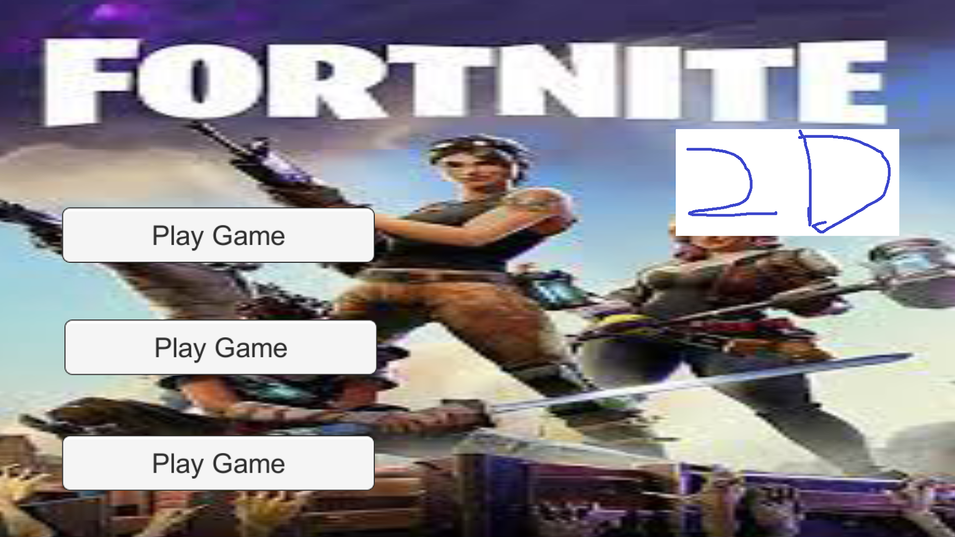 2D Fortnite by suphuss