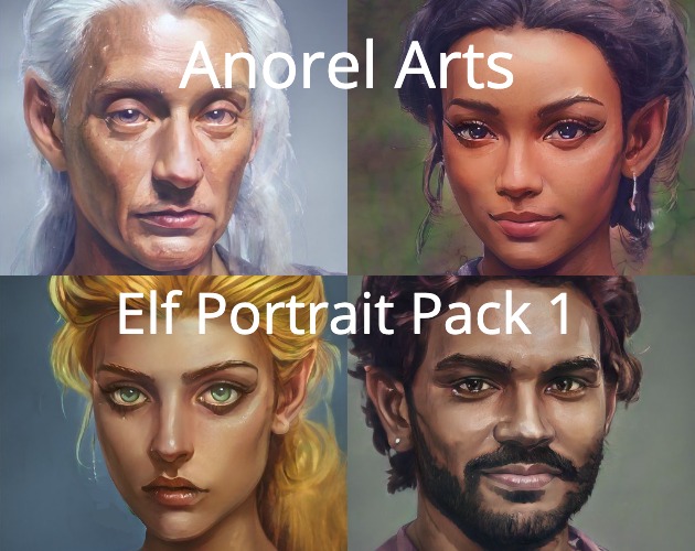 Elf Portrait Pack 1 by AnorelArts