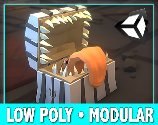 Low Poly Character - Mimics & Chests & Loot - Fantasy RPG- Unity by ...