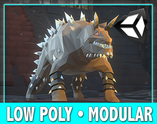 Low Poly Character - Monster Creature 2 - Fantasy RPG - Unity by ...
