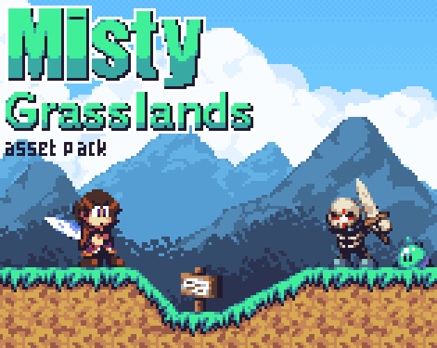 Misty Grasslands [ASSET PACK] by KrystalPhantasm