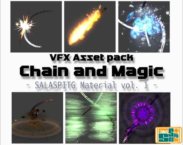 VFX Asset pack : Chain and Magic by salaspitg