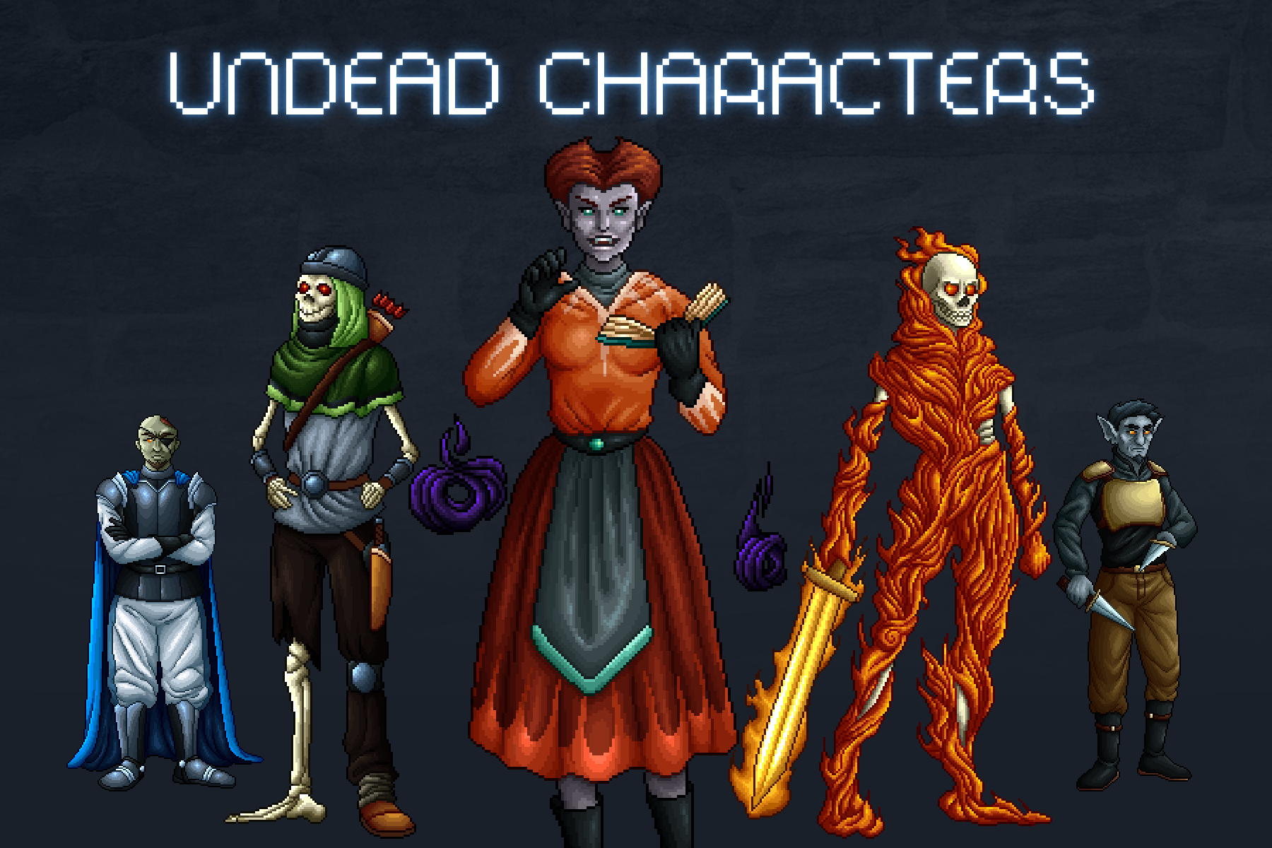 Undead Warriors by Free Game Assets (GUI, Sprite, Tilesets)