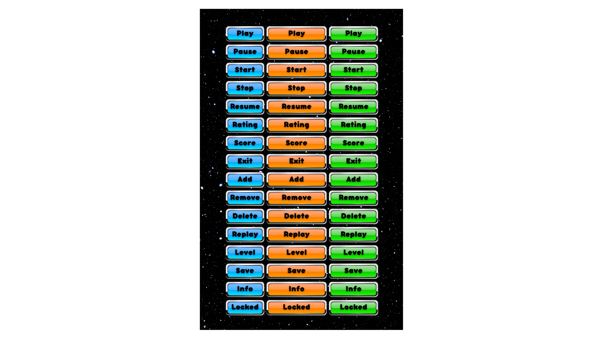 3D Raised Button Pack Free by Jib Plays Games