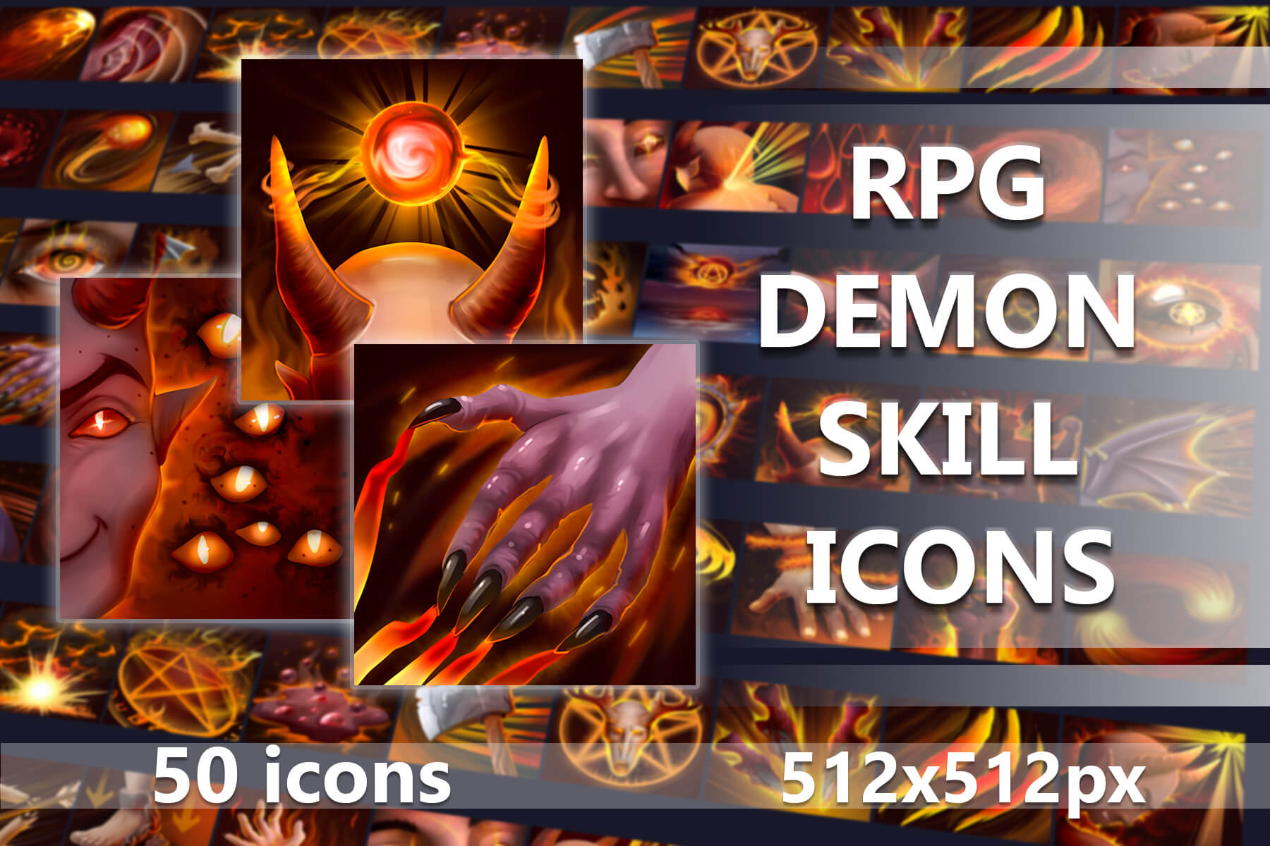 Demon Skills by Free Game Assets (GUI, Sprite, Tilesets)