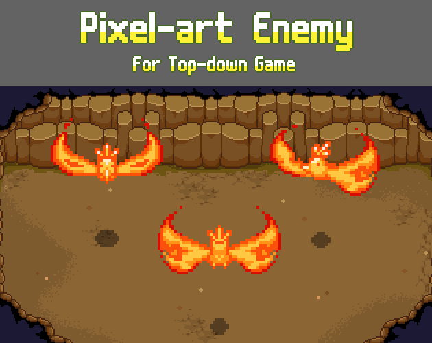 Pixel Top-down : Enemy_03 by DreamyPixelArt
