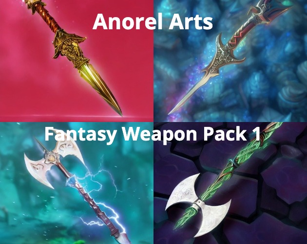 Fantasy Weapons Pack 1 by AnorelArts