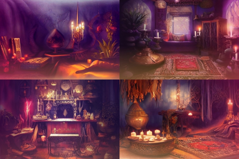 Mystical Oriental Interiors Pack: 10 Visual Novel Backgrounds by Rachel ...