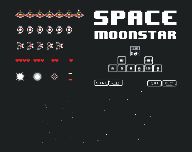 Space MoonStar Assets by Hamimur Rahman