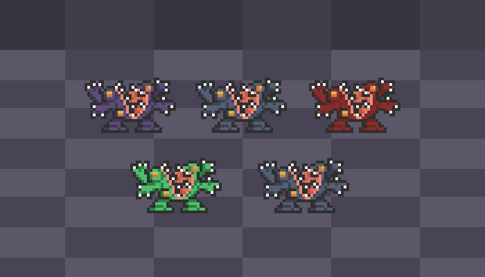 2D Pixel Art Maw Demon Sprites by Elthen's Pixel Art Shop