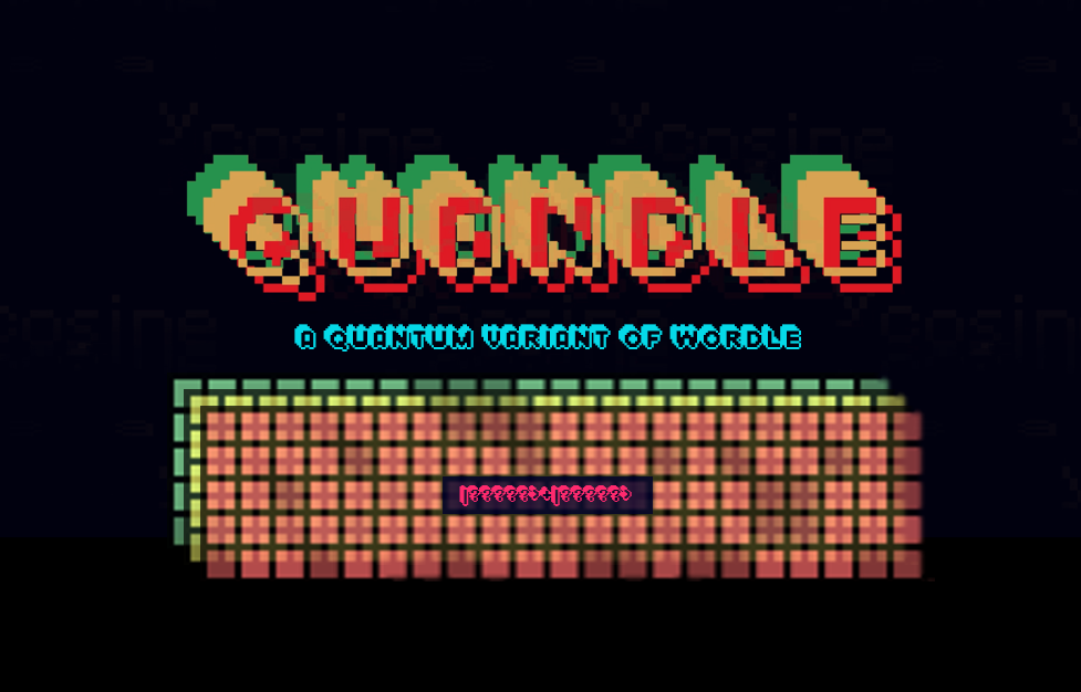 Quandle by Raycosine for Quantum Game Jam 2022 - itch.io