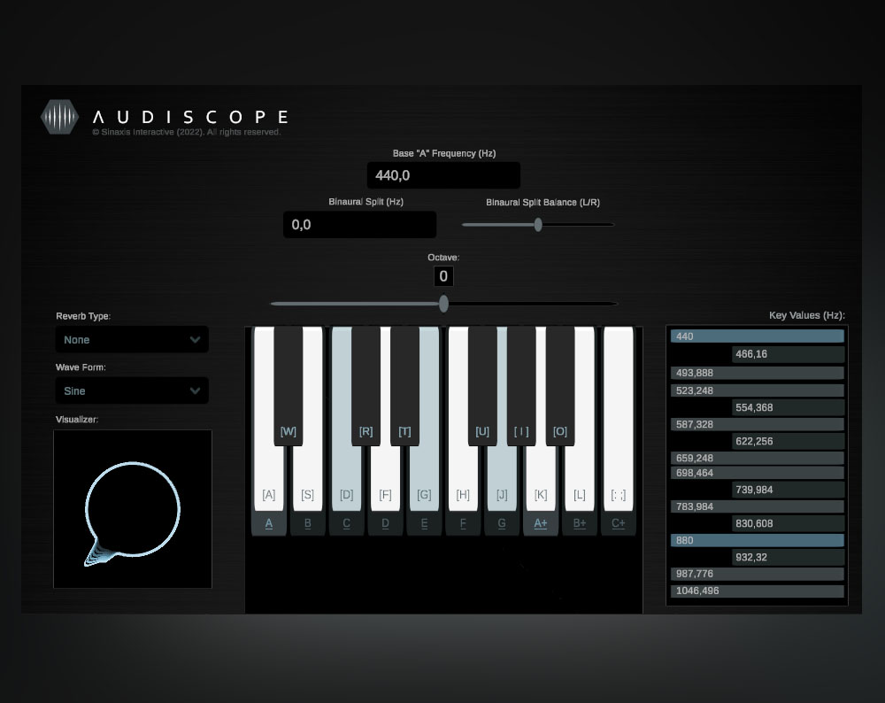 AUDISCOPE v0.1 [Win] by Sinaxis Interactive