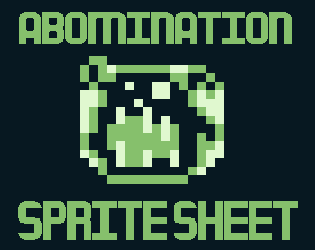 horror abomination sprite sheet by strangeyk