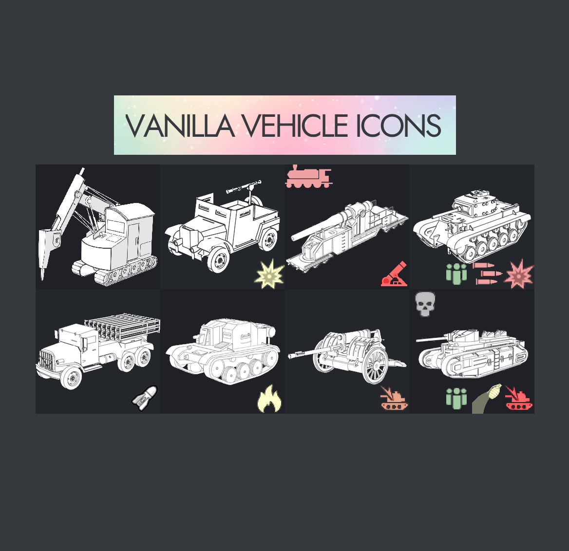 [Foxhole] Vanilla Vehicle Icons by TheWindowsUser92