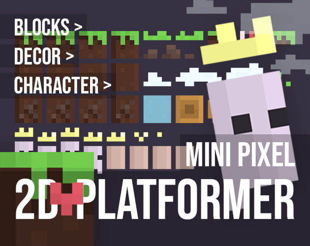 Nice mini Pixel 2D-platformer Graphic-Asset by Nekod