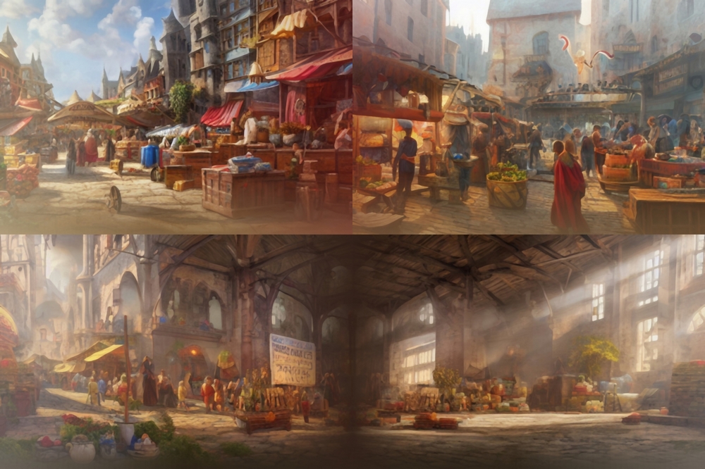 Medieval Market with Warehouse Pack: 8 Visual Novel Backgrounds by ...