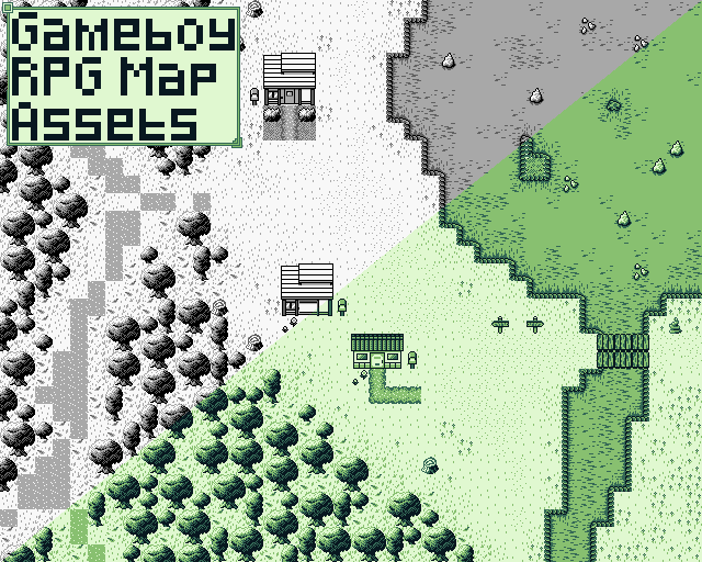 Gameboy RPG Map Assets by MrManInATie