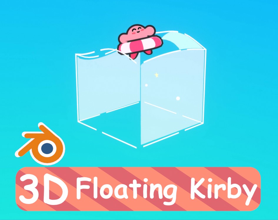 Blender - Floating Kirby by Eswaran