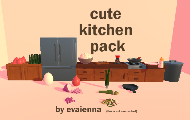 Cute Kitchen Assets by Evangelina Hsu for Asset Pack Jam - itch.io