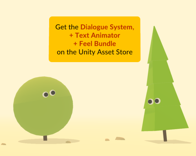 Feel + Text Animator + Dialogue System Bundle Demo by PixelCrushers