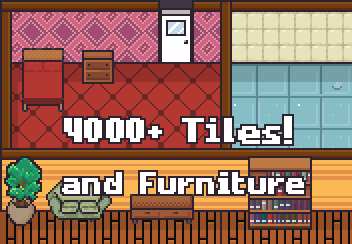 Interior Tileset Asset Pack- 16x16 by Rcp Studios