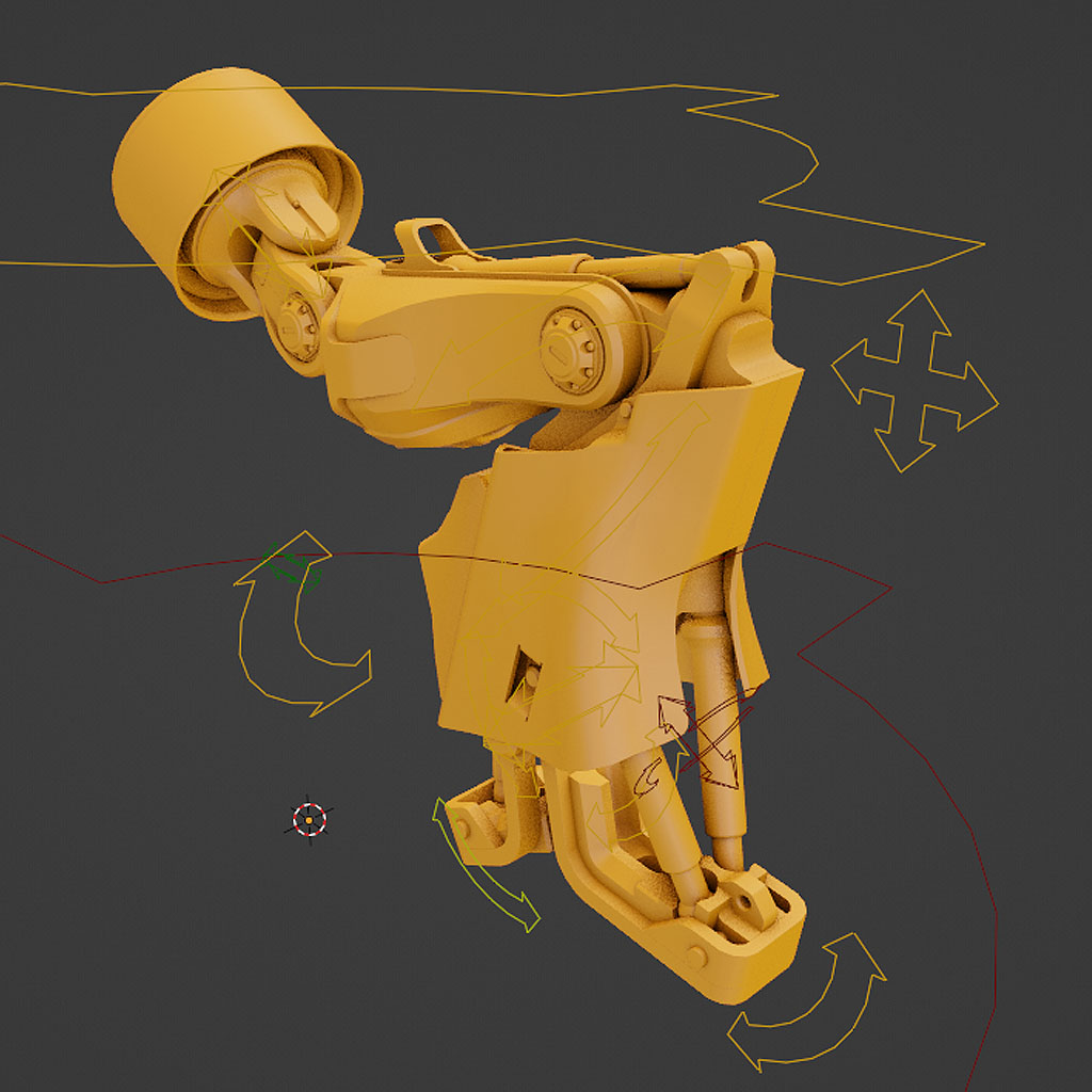 Devlog - Mechanical rigs examples Blender files by Aender Lara