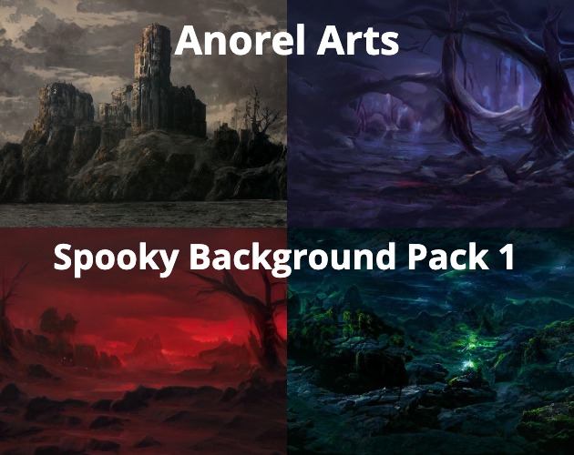 Spooky Background Pack 1 by AnorelArts