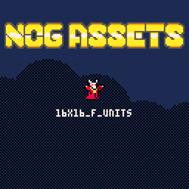 Pico-8 Asset Pack 8x8 to 16x16 - NOG Art Assets by Kieron Scott
