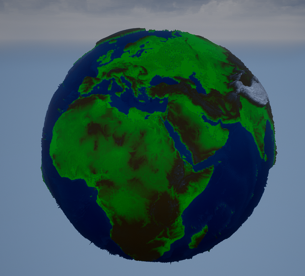 Globe Simulator Project v0.2 (Unreal Version) by FuzzyLogician