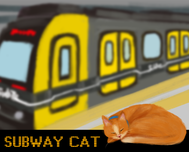 Subway Cat by Zoeluci