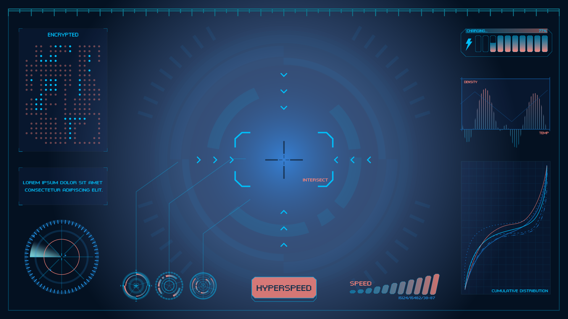Space HUD Vector UI Pack by ilkaytobello