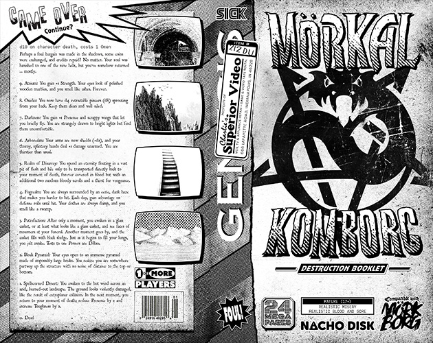 Mörkal Komborg: A Tournament of Death for MÖRK BORG by Nacho Disk