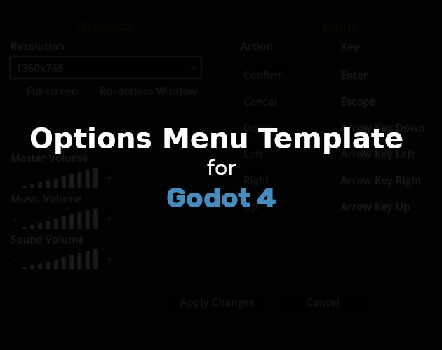 Options Menu Template (Godot 4) by Martin Senges