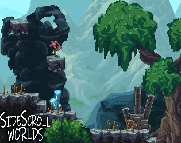 SideScroll Worlds SET6 by Szadi art.