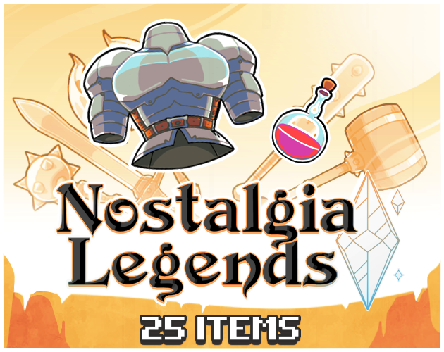 RPG Items Illustrated ( Nostalgia Legends ) by pixel-boy