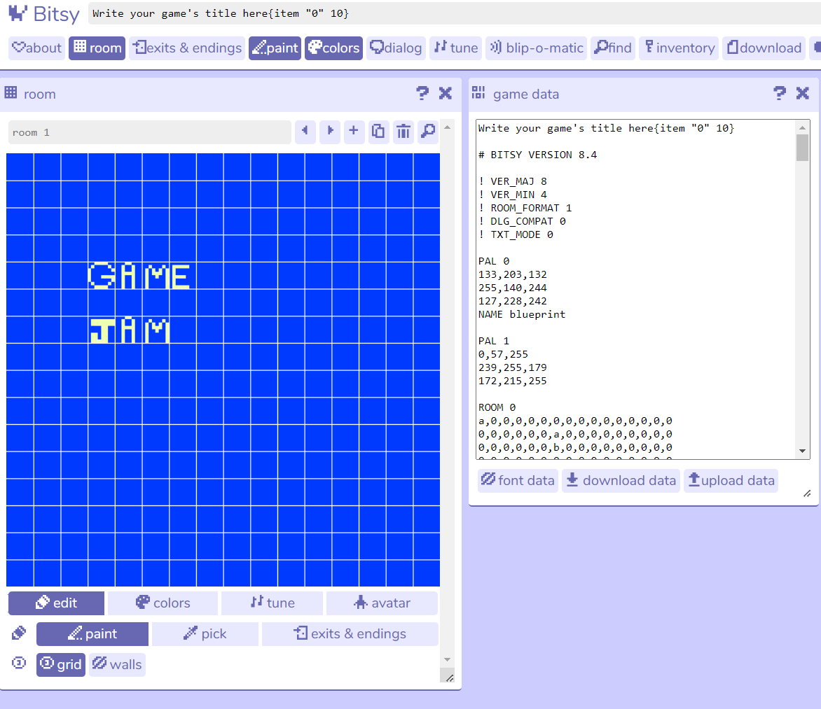 Bitsy Game Jam NYIT - itch.io