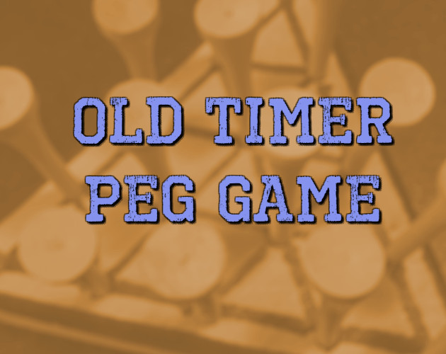 Old Timer Peg Game by ldsmith