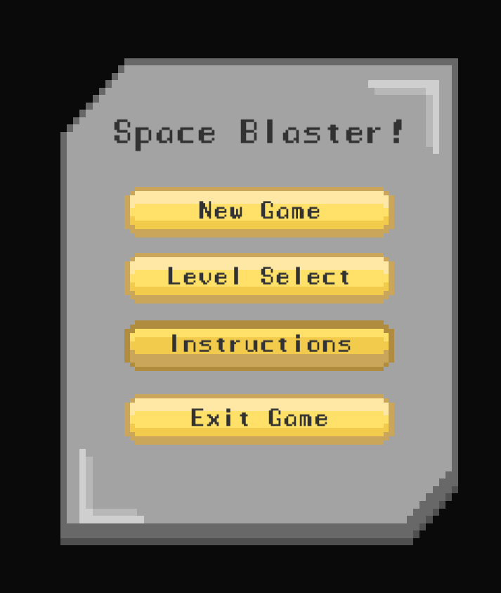 Space Blaster 2D Shooter Tutorial by SockDra
