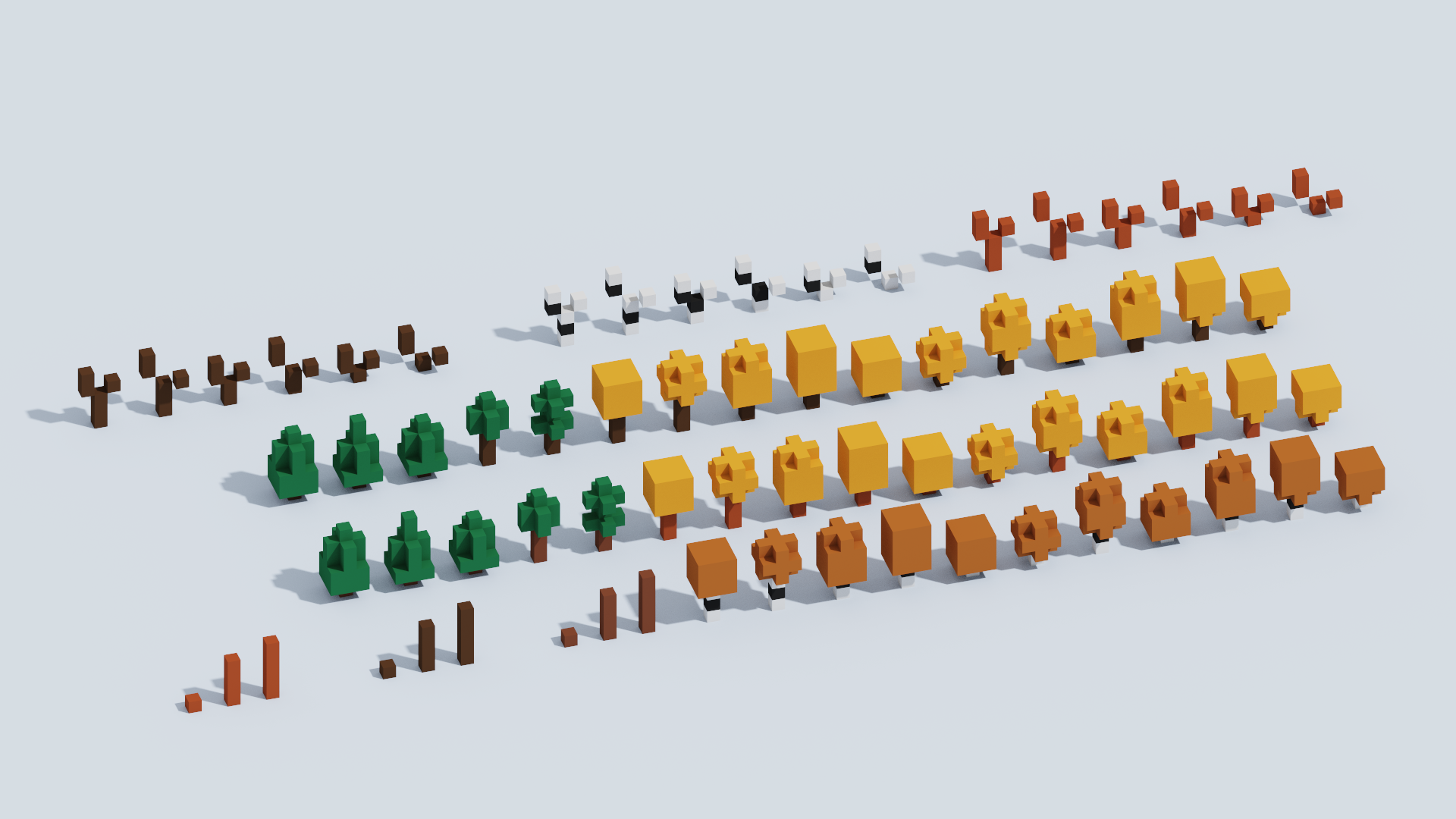 Voxel Tiny Autumn Forest by VOX FOX