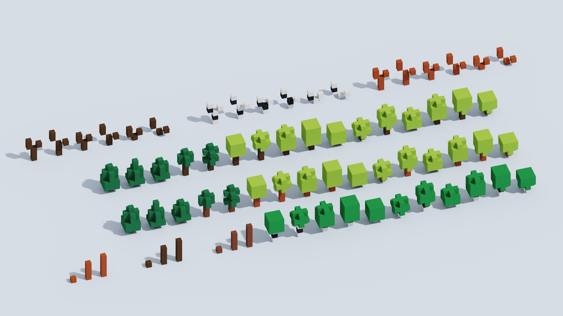 Voxel Tiny Summer Forest by VOX FOX