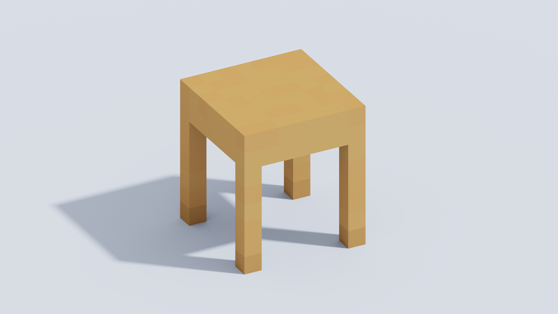 Voxel Wooden Stool T2 by VOX FOX