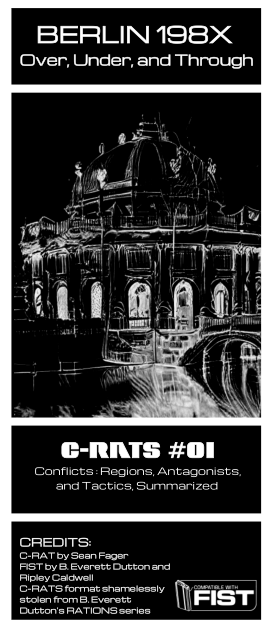 C-RATS #01 : Berlin, 198X by E5Burrito