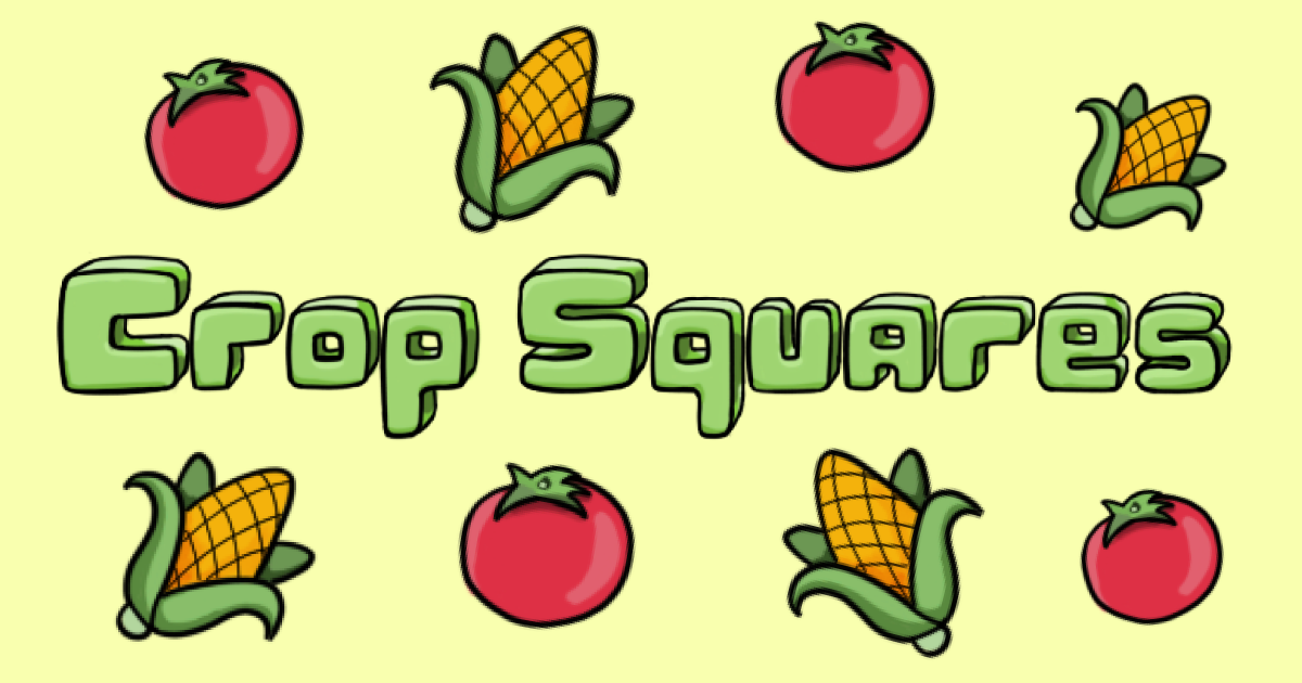 Crop Squares by Spiralburst Studio