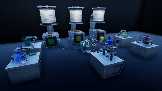 Interactable and decorative experiments by tumbak7